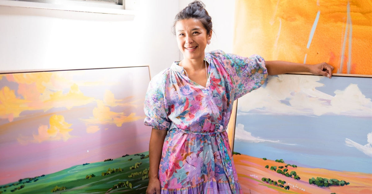 Abstract Landscape Artist Melbourne | Ka Mo Original artist Botanics ...